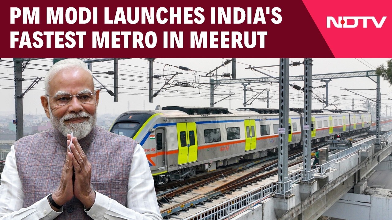 PM Modi launches India's fastest metro in Meerut, entire Namo Bharat ...