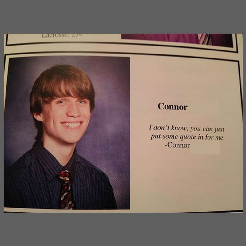 Senior One-Liners That Owned Yearbook>