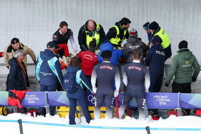 Bobsleigh wreck equivalent to 'car crash' as Winter Olympics star in ...
