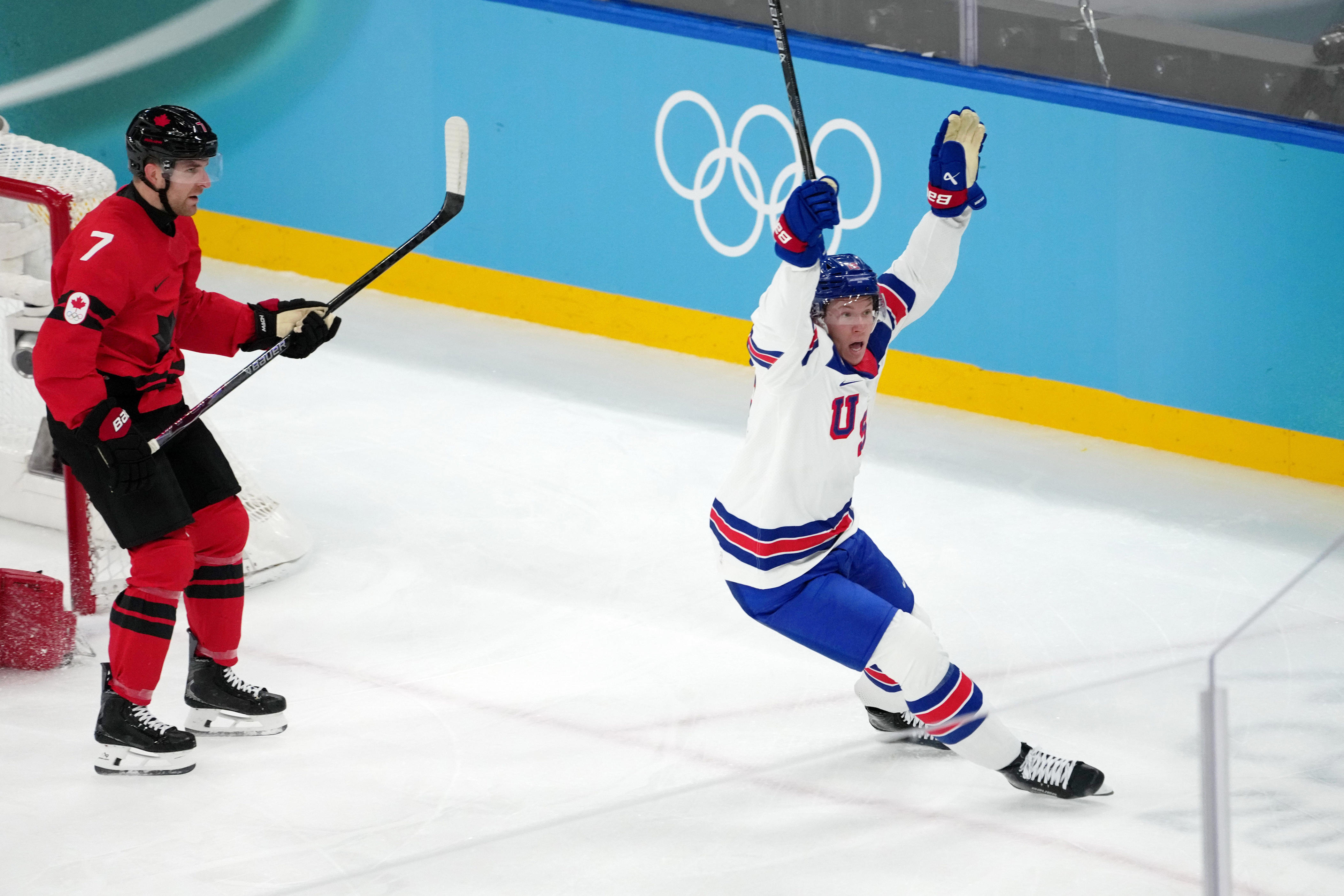 Jack Hughes scores golden goal! USA hockey beats Canada 2-1 in OT in ...