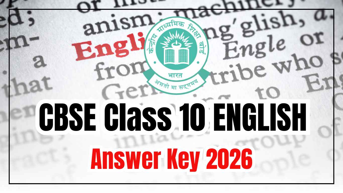CBSE class 10th English answer key 2026: Download question paper ...