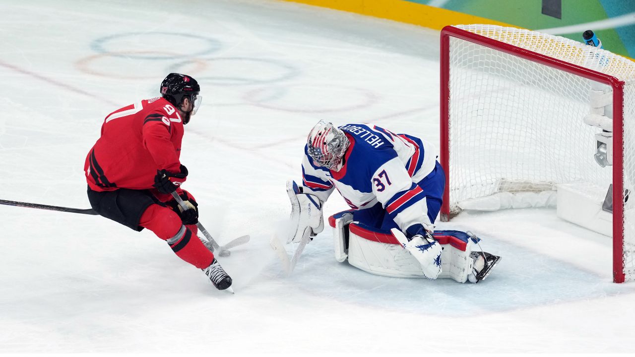 Connor Hellebuyck comes up big as US downs Canada in OT of gold-medal game