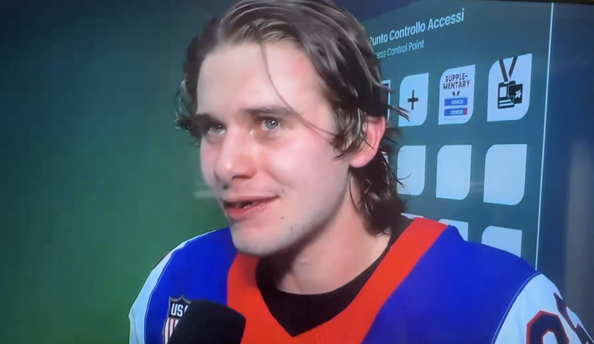 Jack Hughes' postgame interview on NBC immediately goes viral