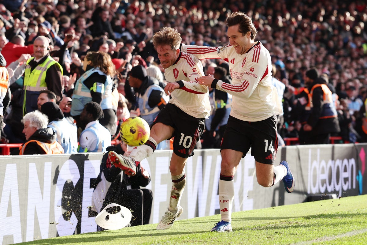 The quirk of fate that saw Liverpool beat Forest and close on top five