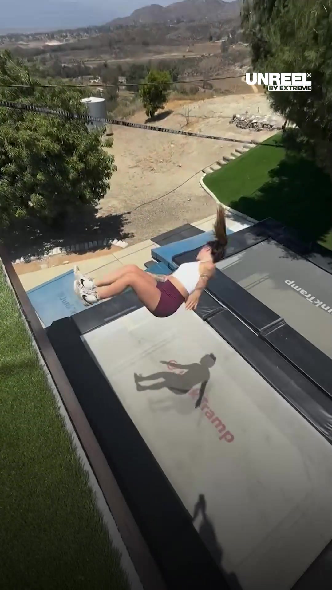 Mastering trampwall: Amanda's journey from training to epic aerial stunts!