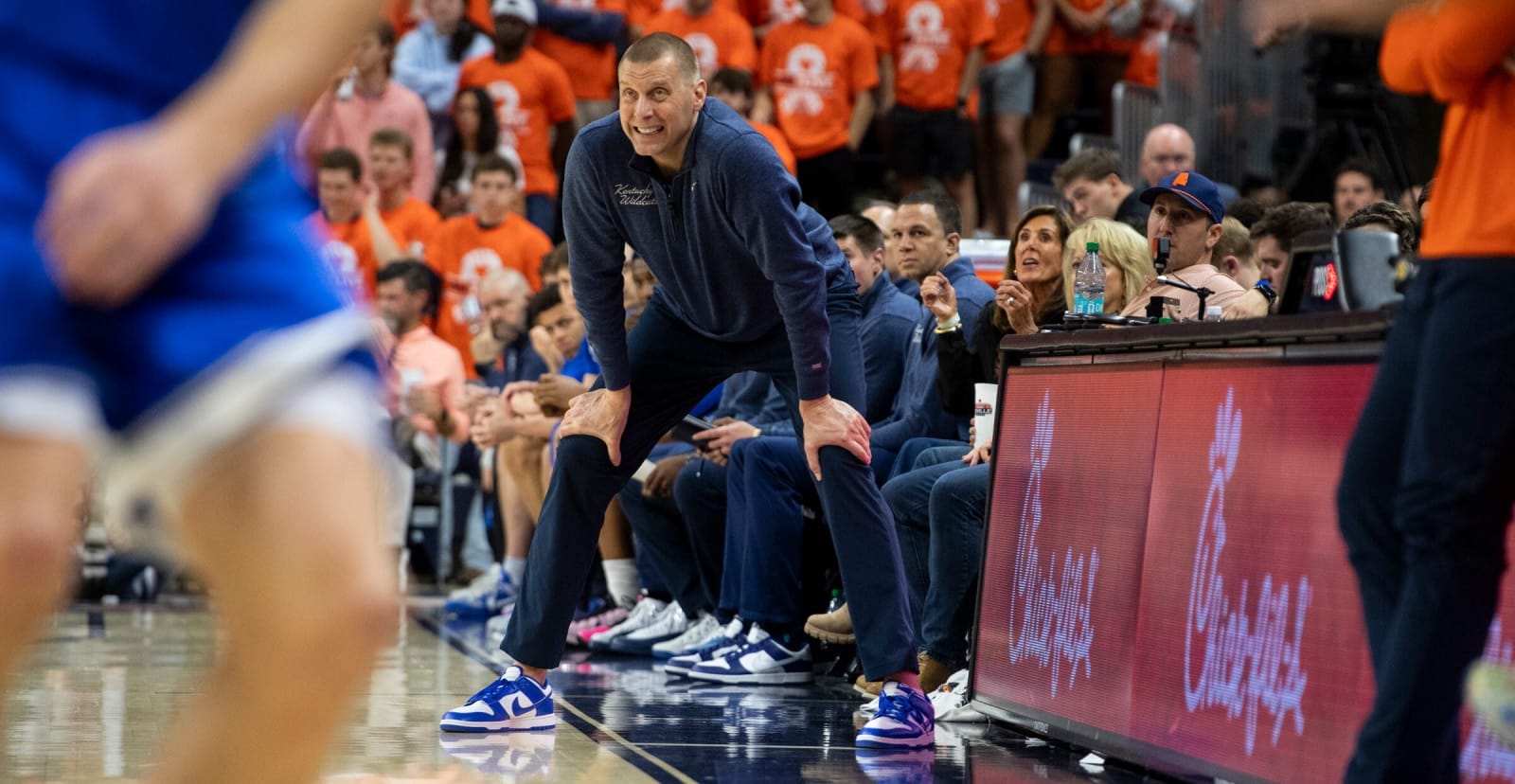 Mark Pope leaving the podium after Auburn loss: 'I did not say a word ...