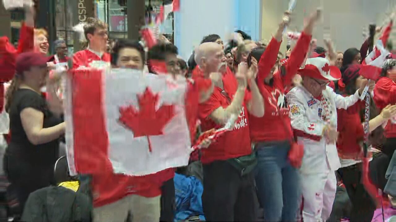 Toronto fans go wild as Canada scores first goal at men’s gold medal ...