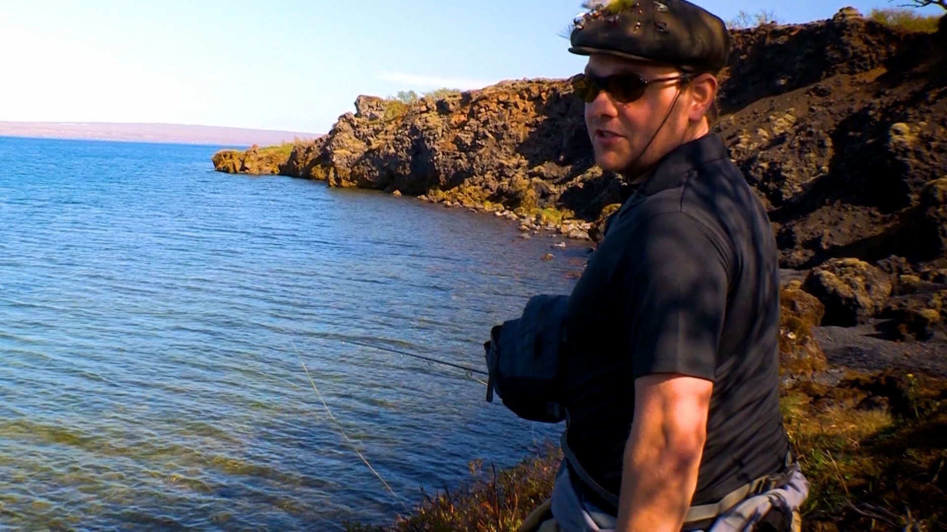Icelandic giants: Fishing for monster brown trout amidst exploding geysers