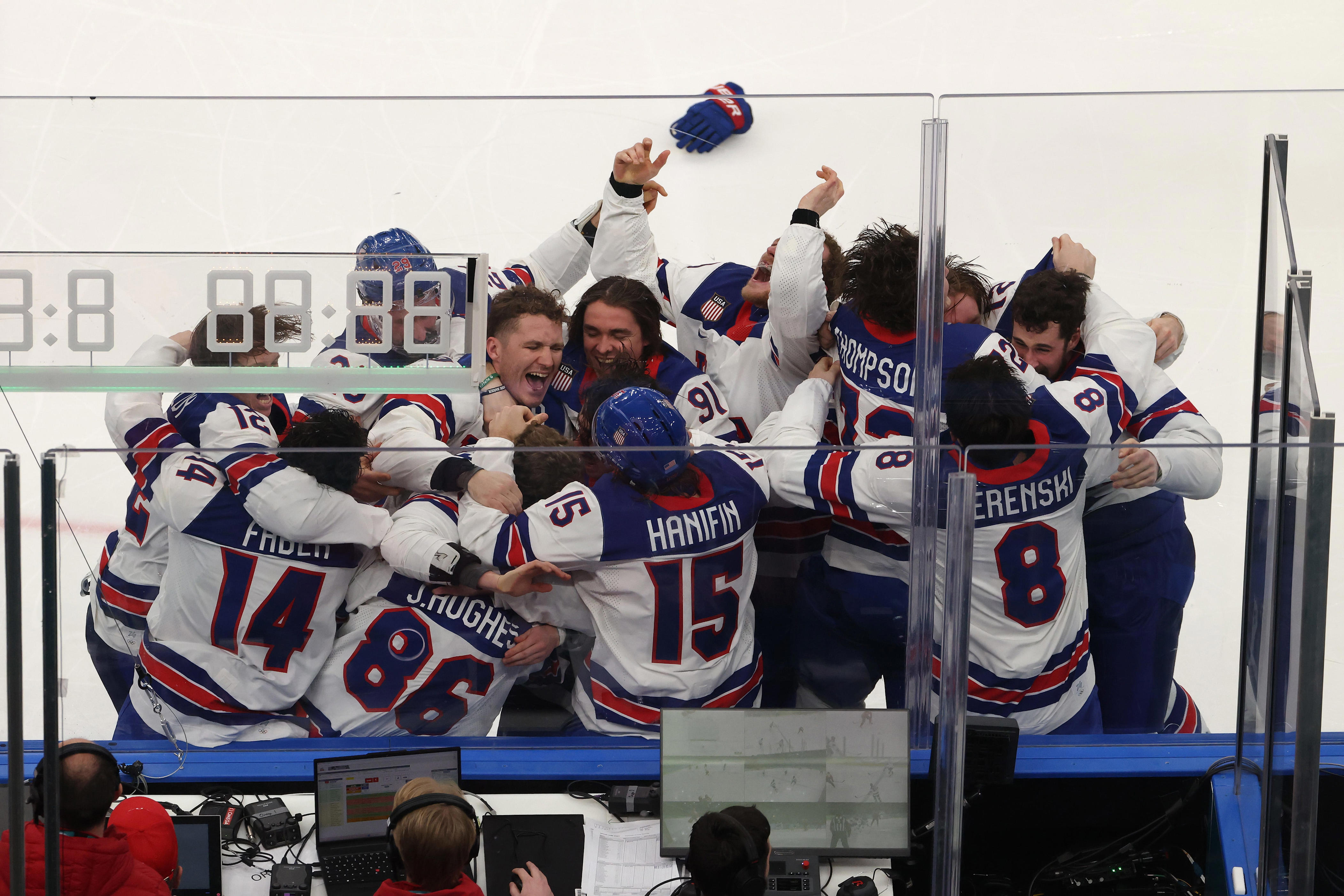 Watch Jack Hughes' OT goal to deliver US Olympic hockey gold medal