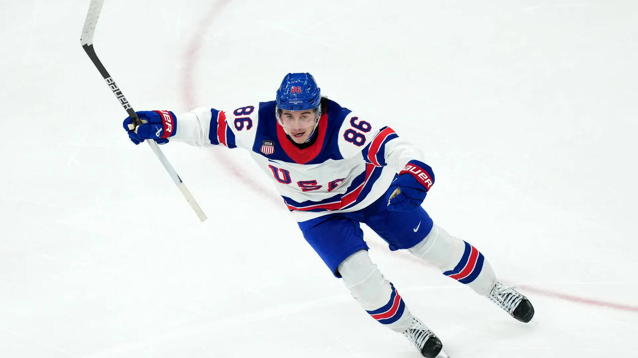 Jack Hughes scores Olympic gold for USA despite losing teeth in final match