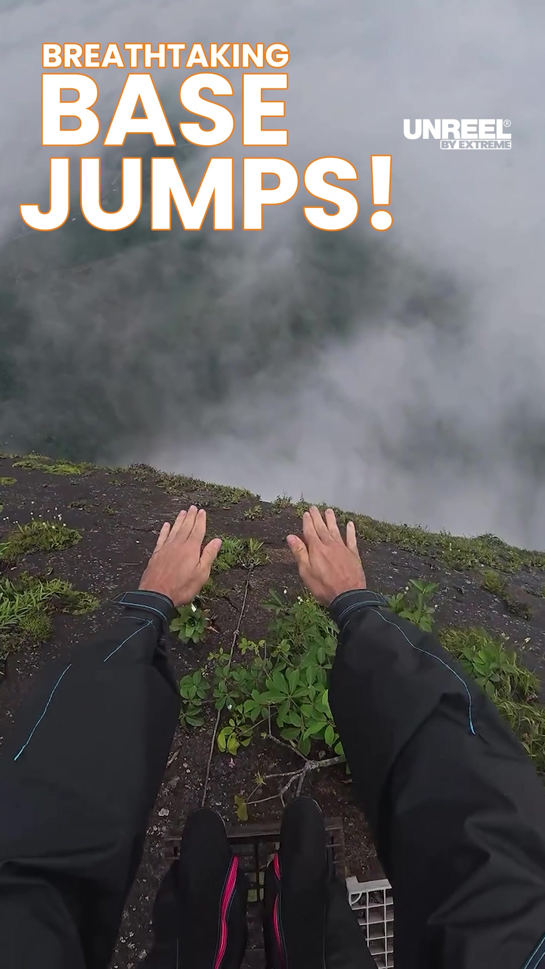 Leap of faith: Arman's daring urban & cliff BASE jumps through dense fog