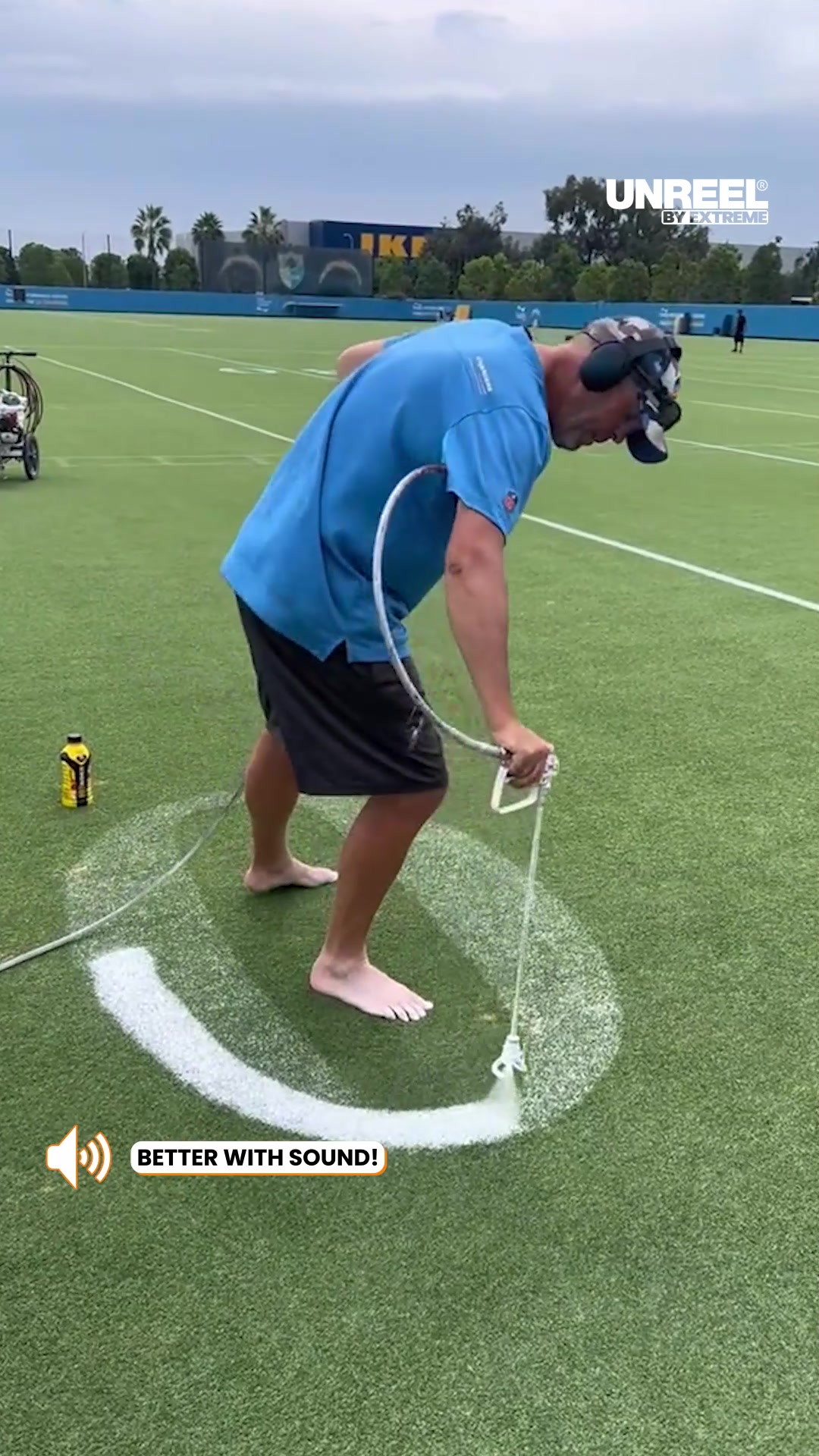 Mastering the game: Jordan Achey's secrets to NFL field painting precision!