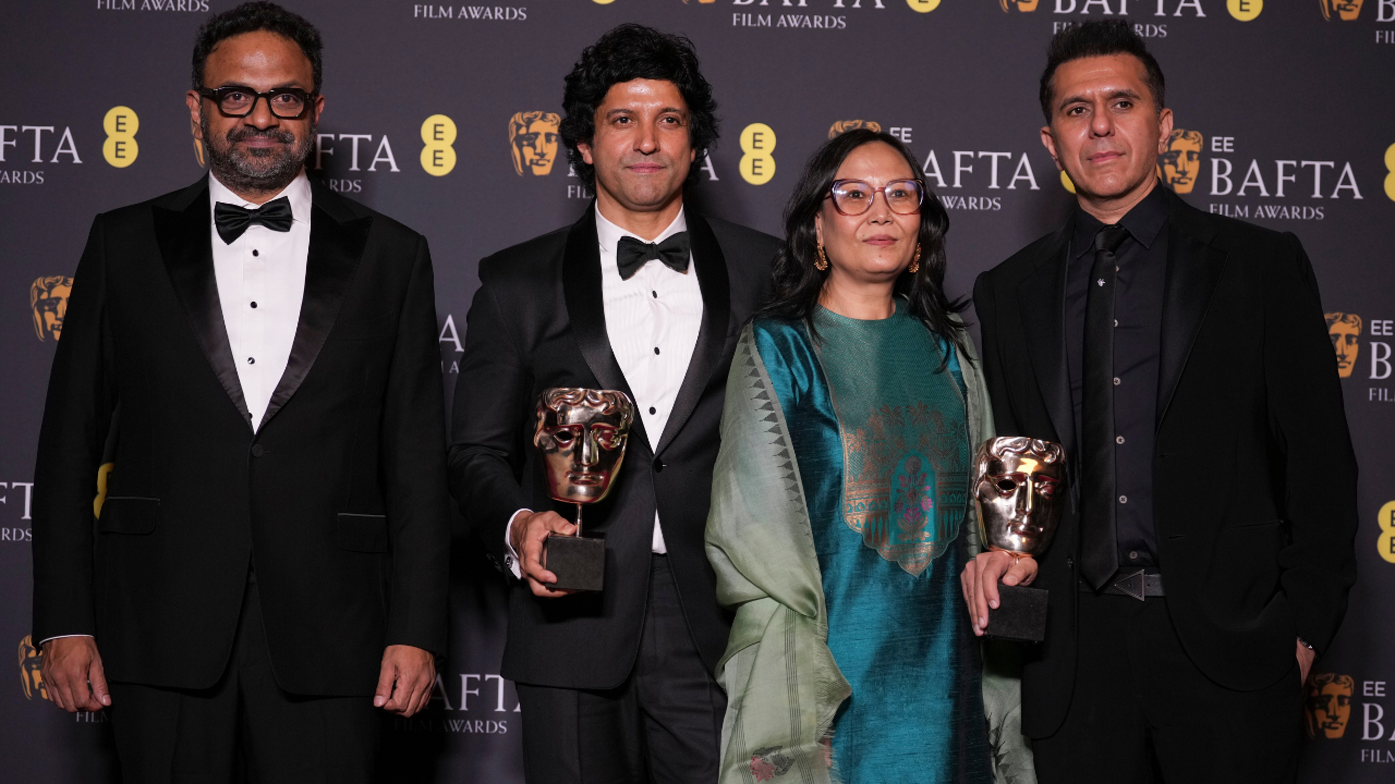 BAFTA 2026: Farhan Akhtar celebrates with Boong team following win for ...