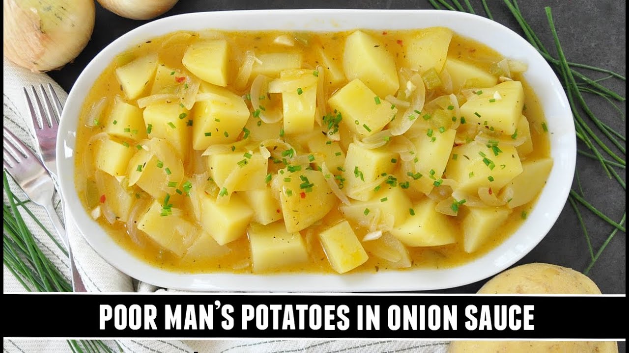 Poor man’s potatoes in onion sauce: Classic Spanish recipe