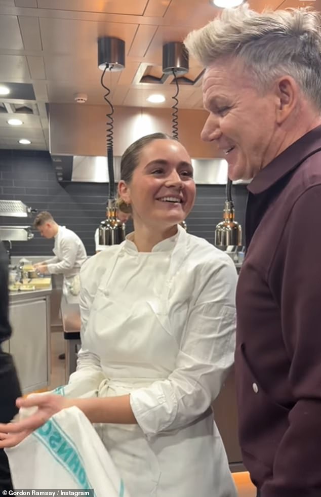Gordon Ramsay surprises daughter Tilly during her kitchen shift in his ...