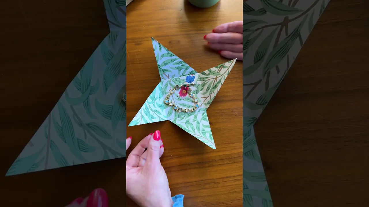 DIY paper packet box 🌿 #papercrafts #williammorris #gifting