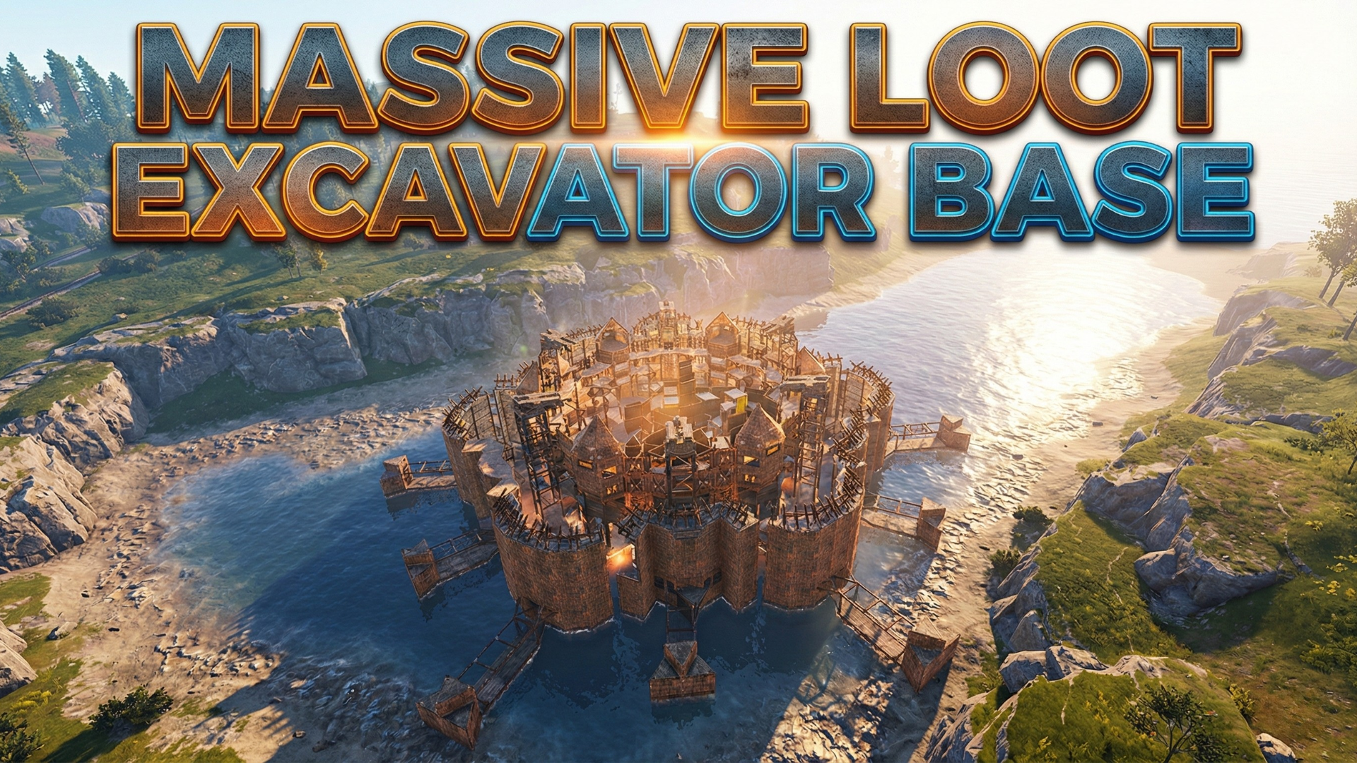 I discovered hidden loot in a massive excavator base in Rust