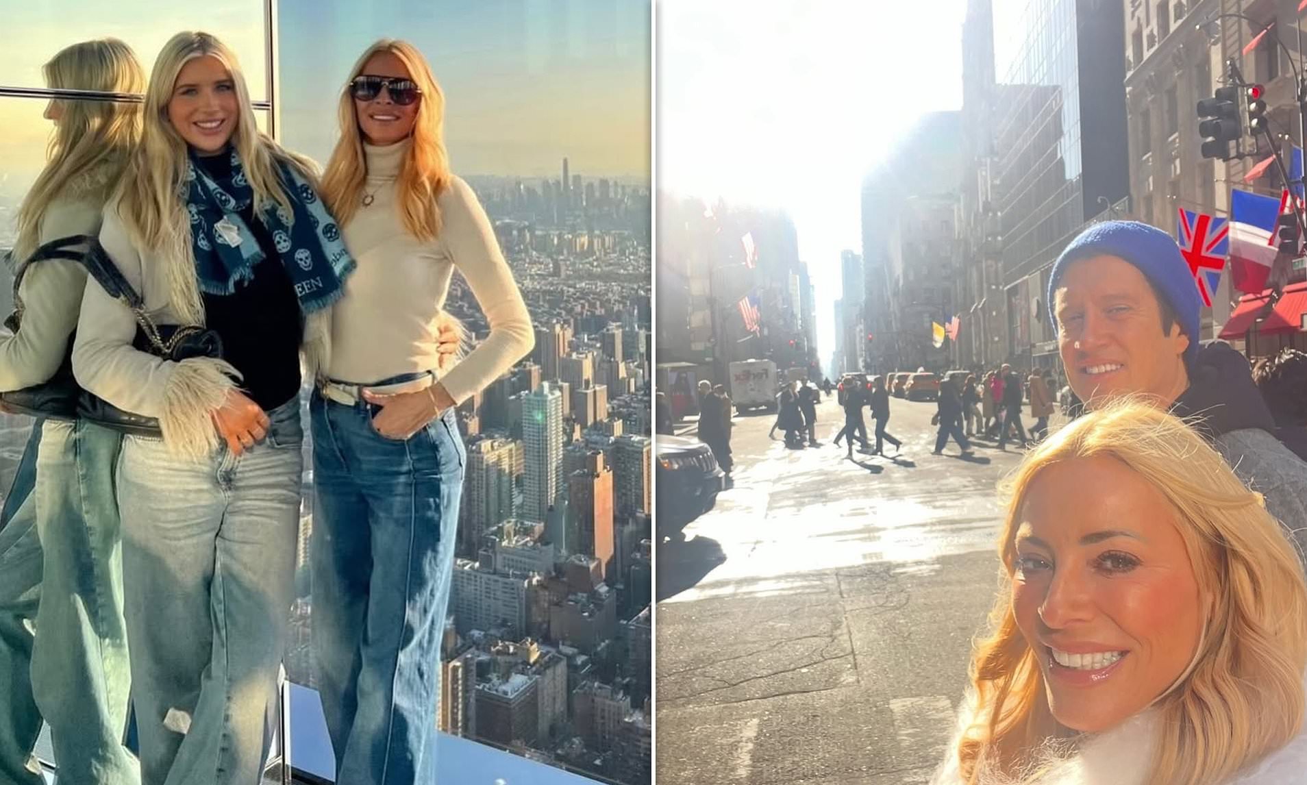 Tess Daly enjoys a 'whirlwind' trip to New York with husband Vernon as ...