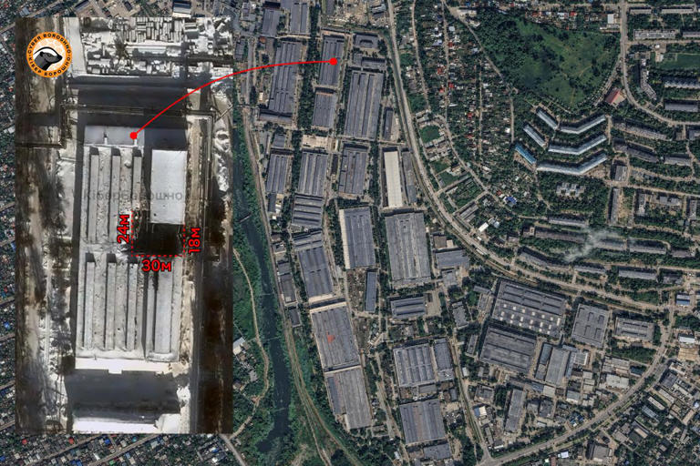 Ukrainian missile strike on Russia's Iskander plant: Impact points ...