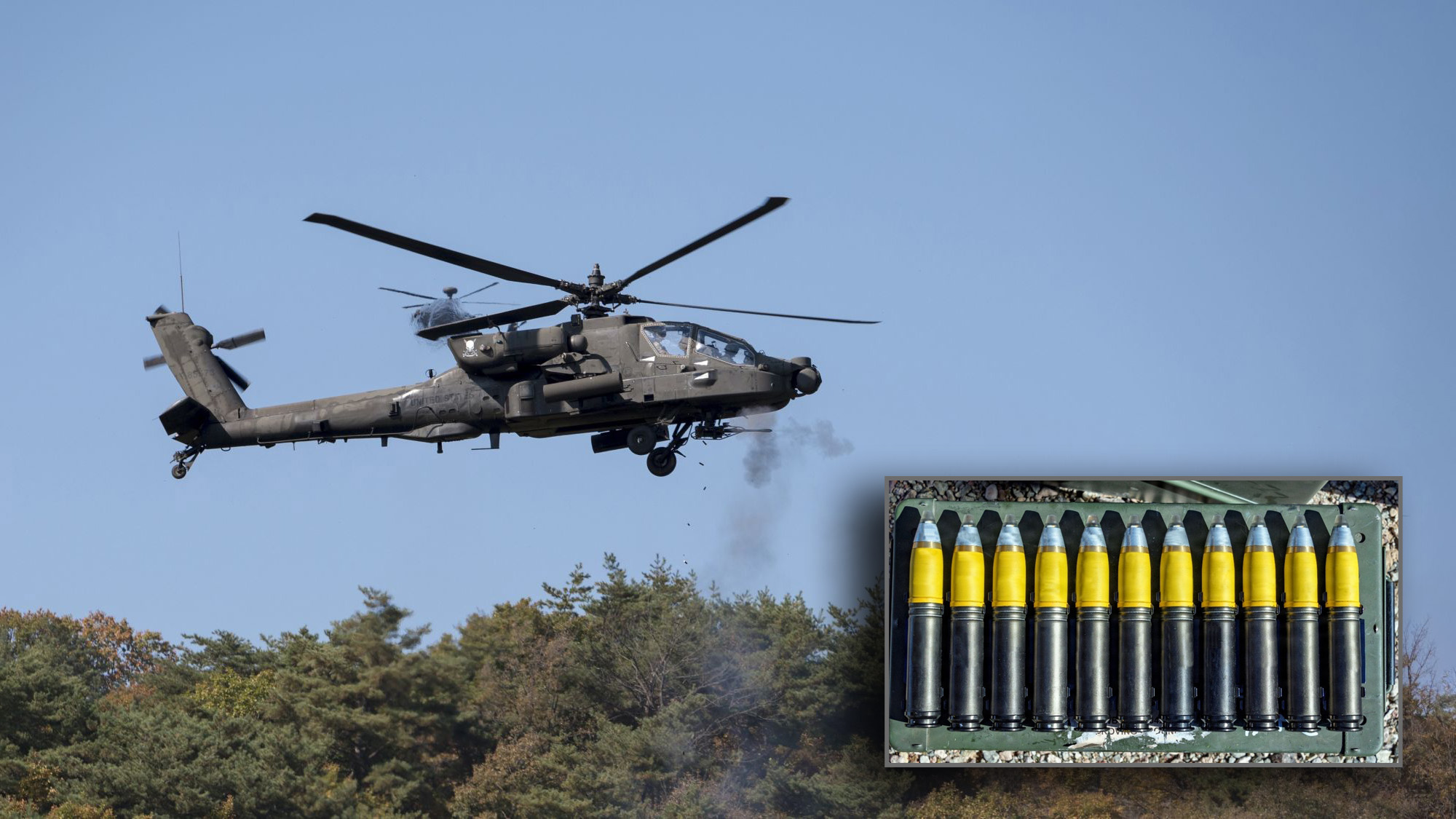 Apache helicopters get new drone-killer 30mm proximity-fused ammunition