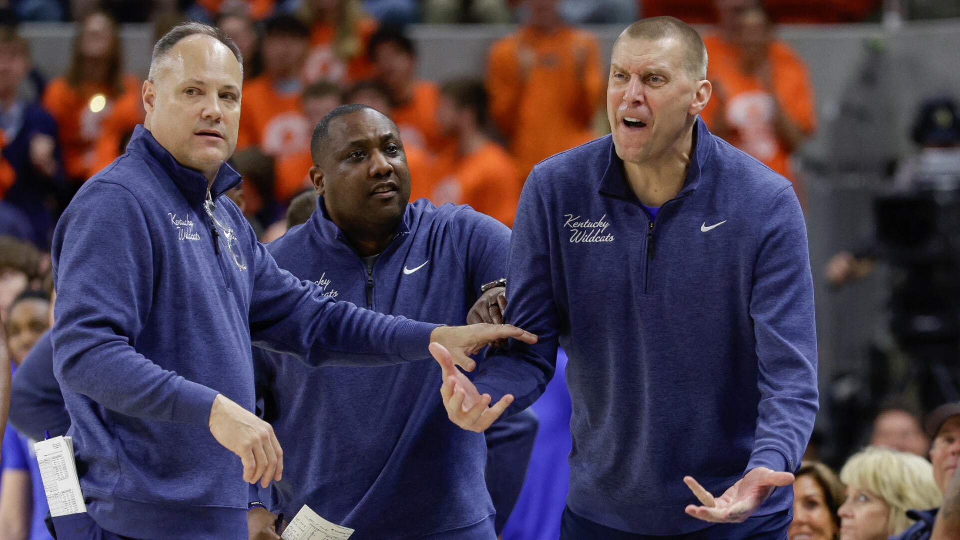 Mark Pope says officials 'cheated' Kentucky in hot-mic moment after ...