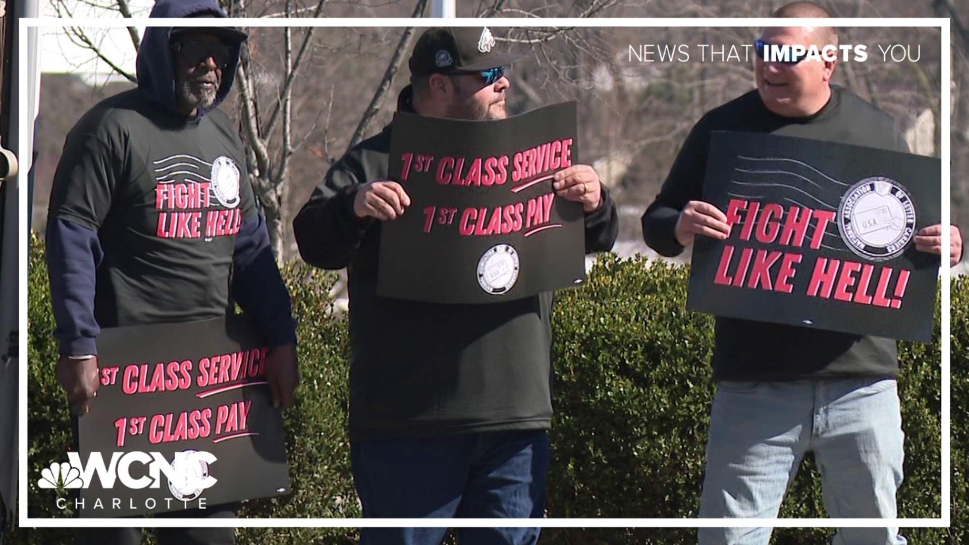 USPS letter carriers rally for fair contracts, better wages