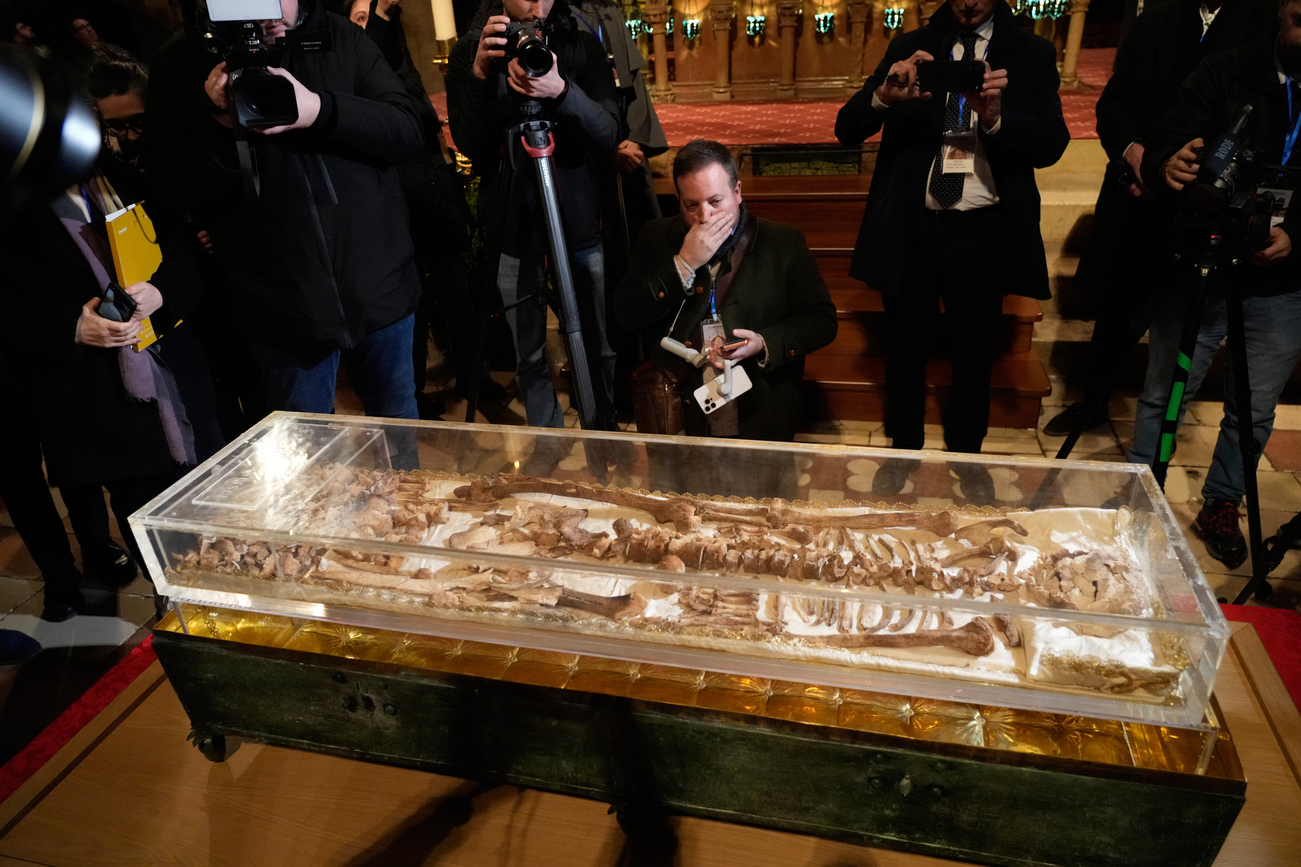 Set of bones drawing hundreds of thousands to small Italian town