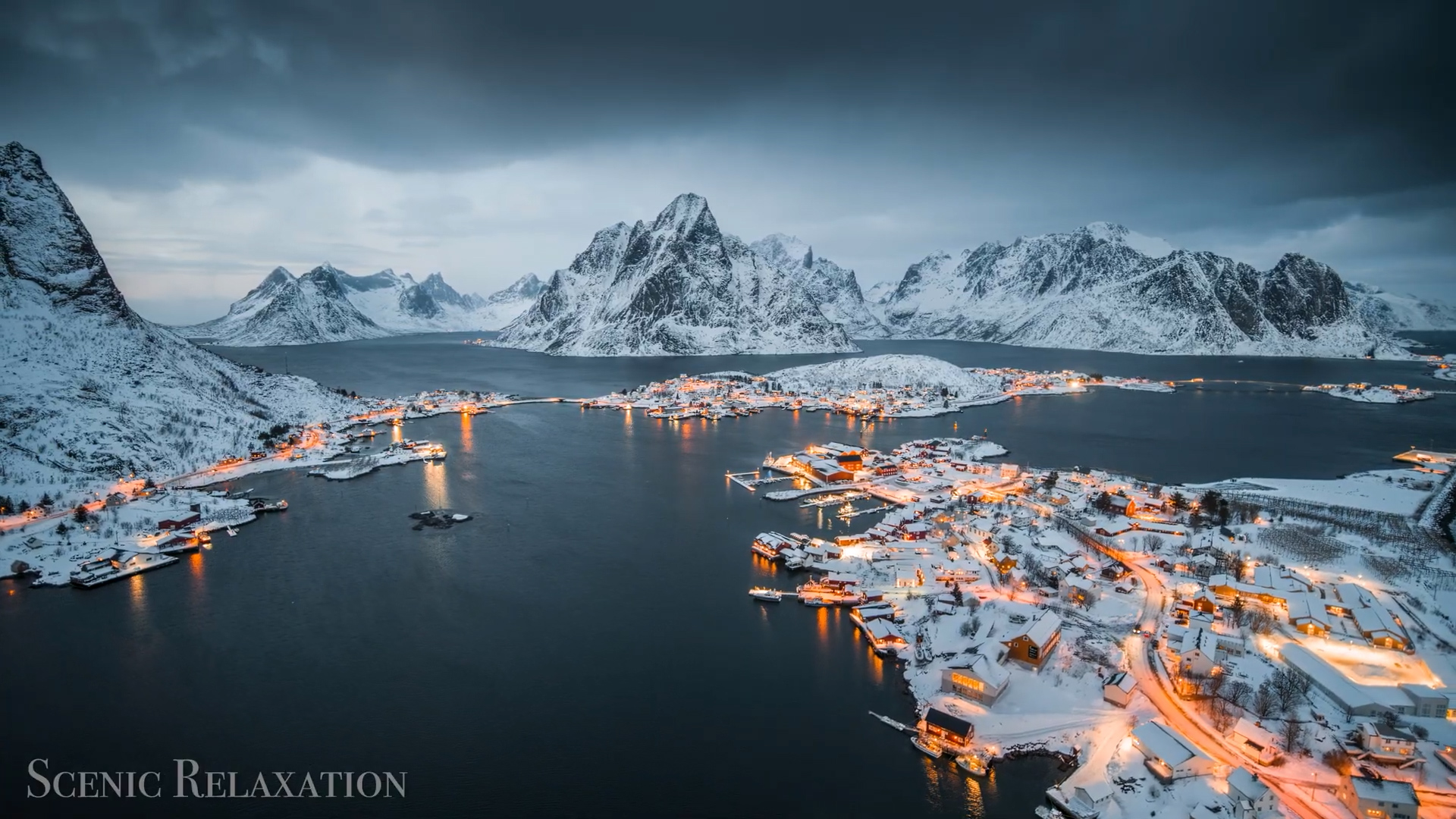 Stunning aerial views of snowy winter wonderlands around the world