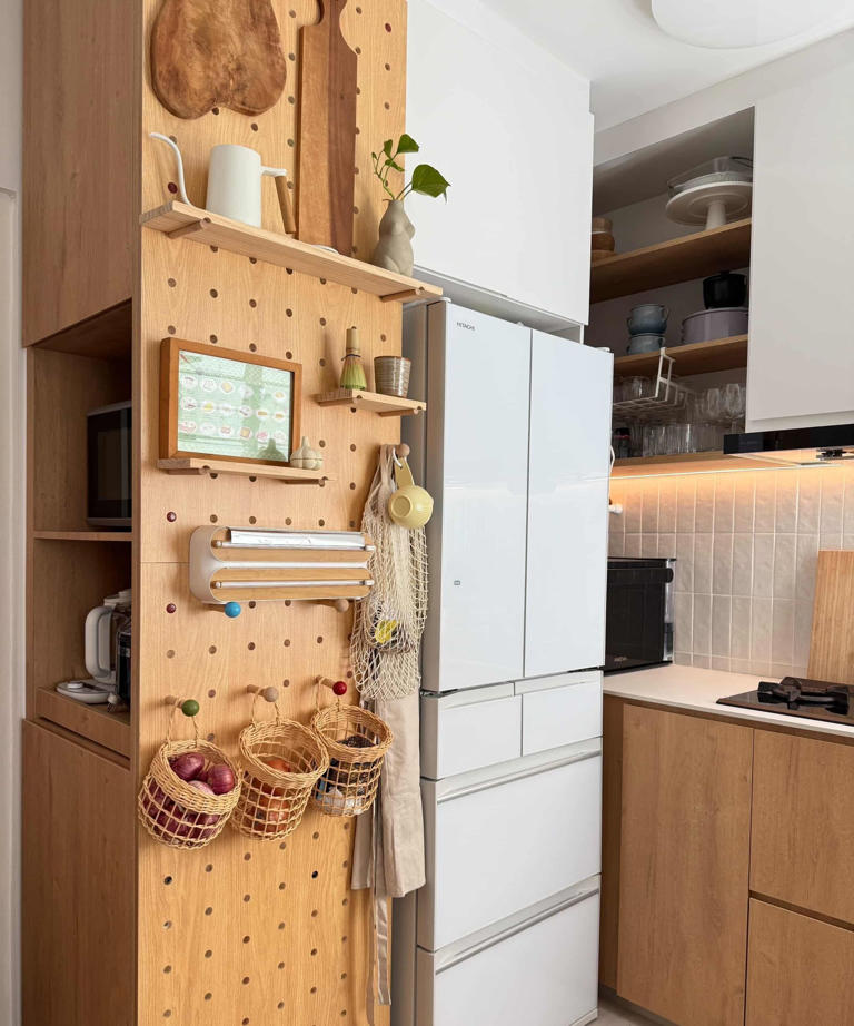 The unexpected small kitchen storage solution that's pretty and practical