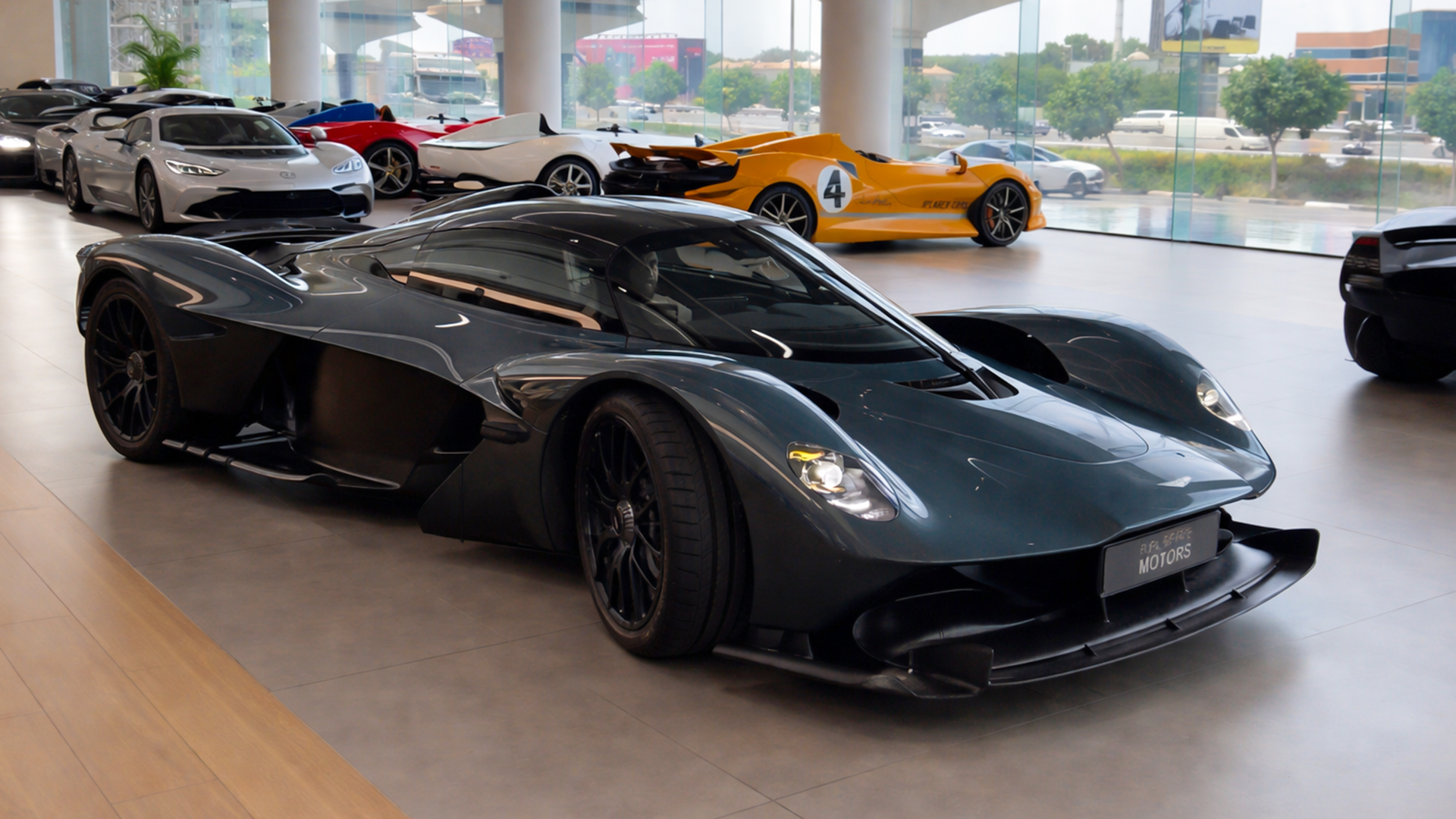$3 million Aston Martin Valkyrie inside Dubai showroom