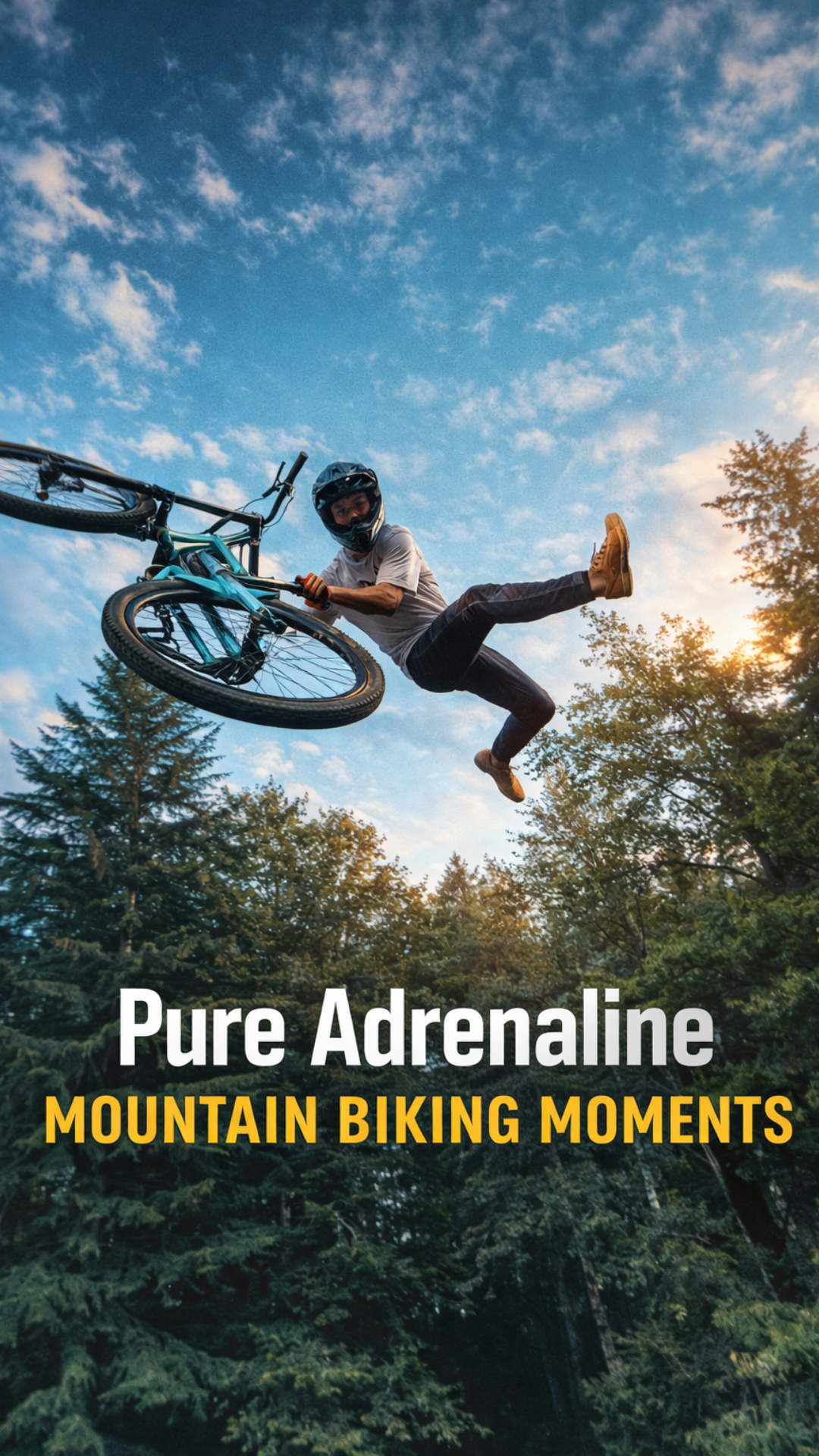 Pure adrenaline mountain biking moments