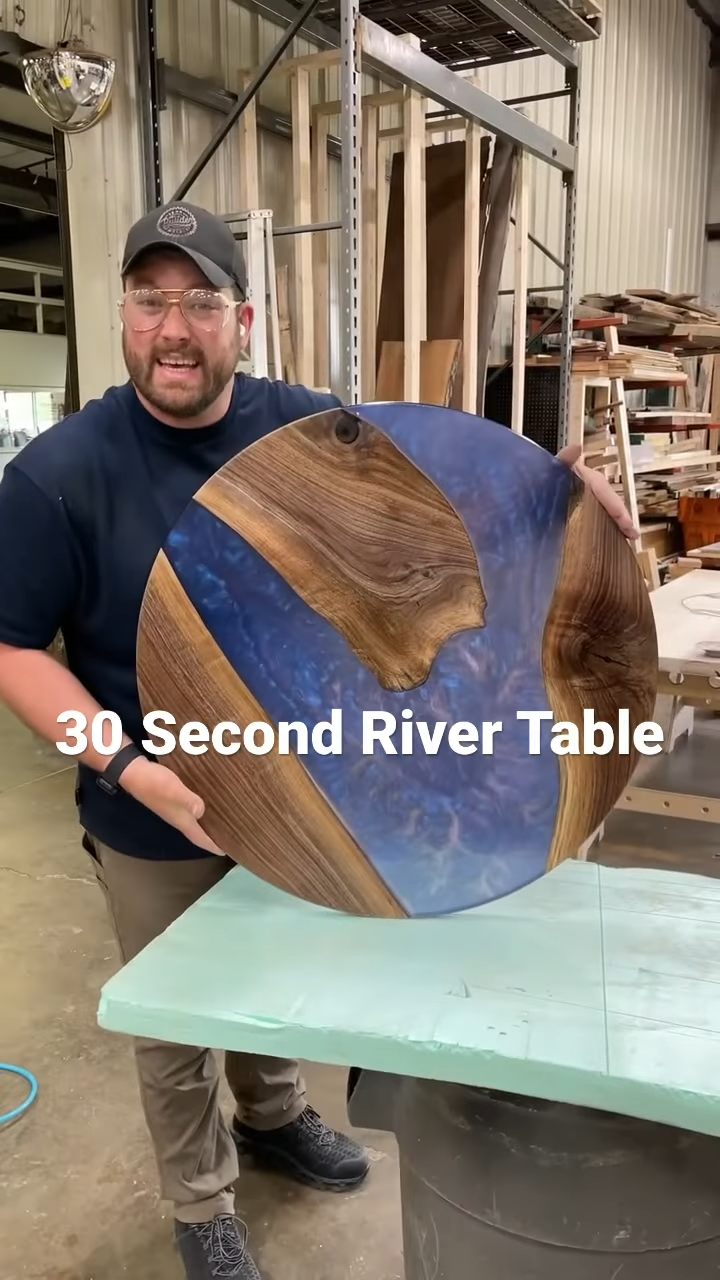 How to make a river table in 30 seconds