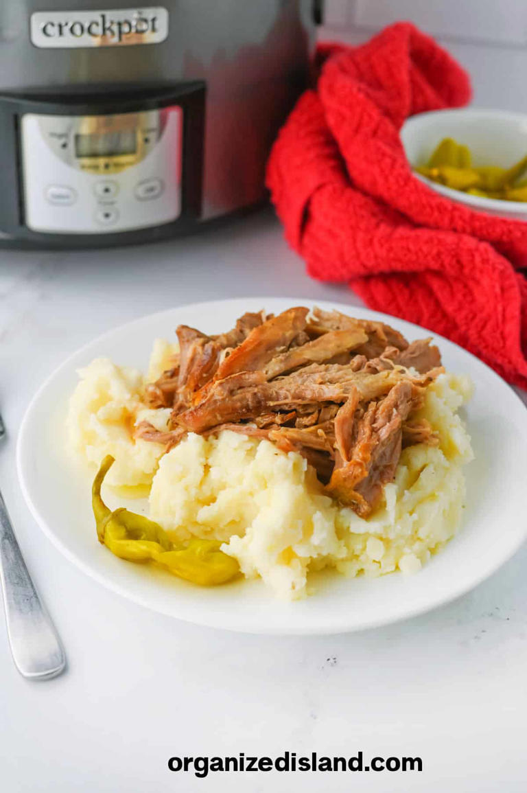 Crock Pot Mississippi pork roast