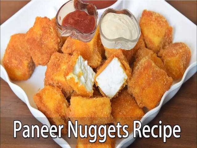 Homemade paneer nuggets recipe for kids