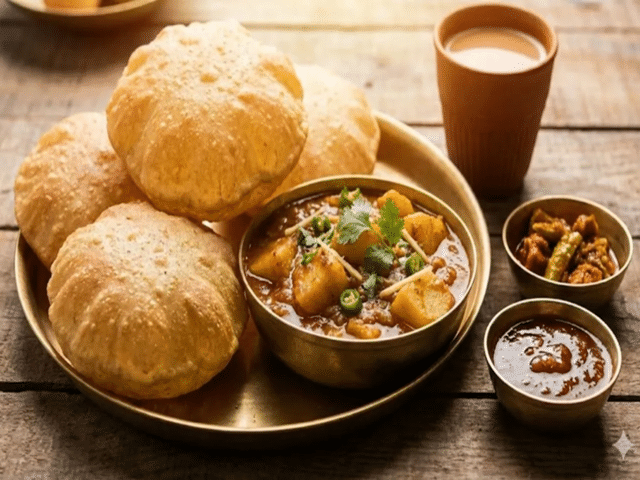 Breakfast recipe: Make crispy Bedmi puri and spicy potato curry for ...