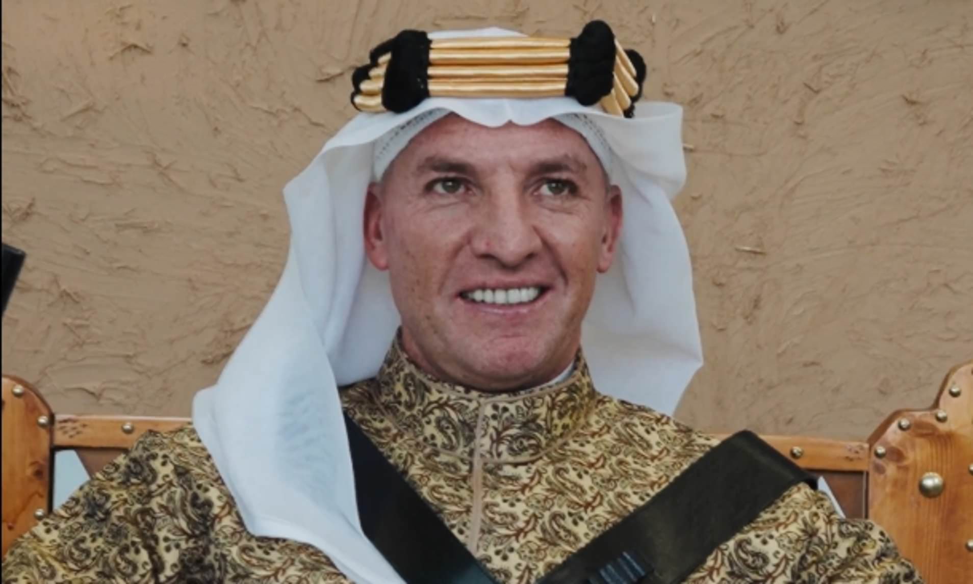 Ex-Celtic boss Brendan Rodgers transforms into 'Sheikh Brendan', posing ...