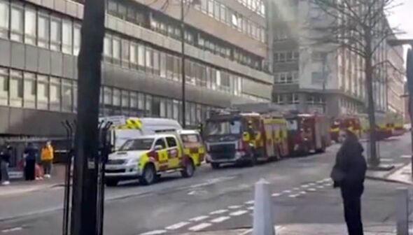 Birmingham tower block fire: Residents evacuated in major city centre ...