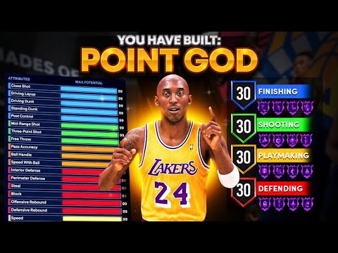 Dominating NBA 2K24 with this overpowered 6'6 demigod point guard build