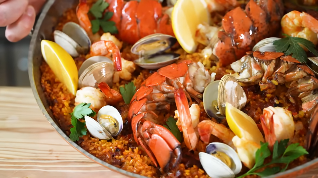 Spanish paella from scratch - testing heat, stock, and rice ratio