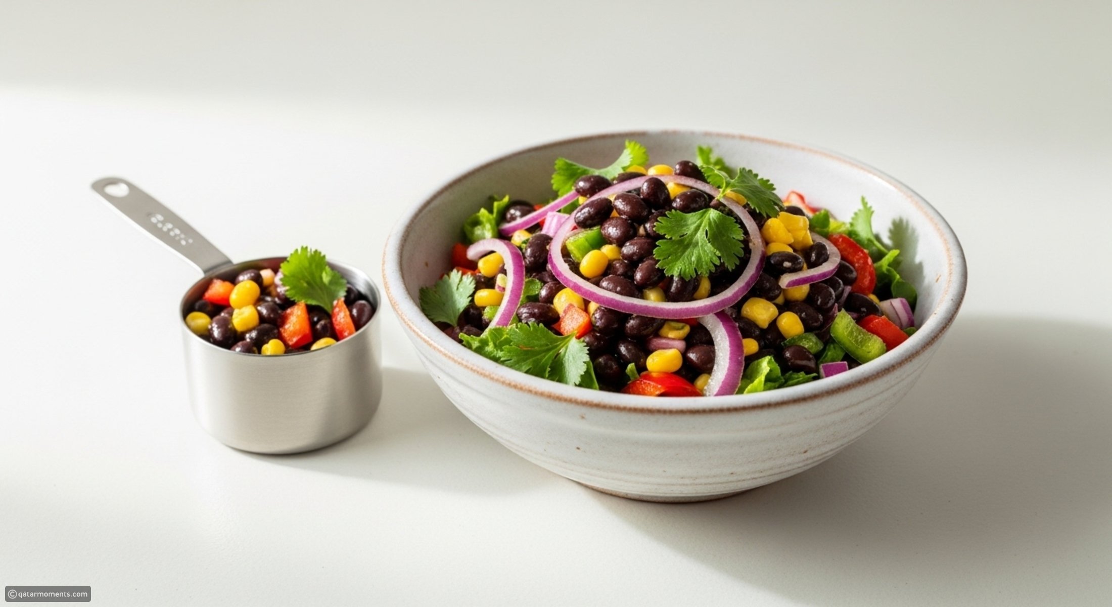 Plant-based protein fresh and filling black bean salad
