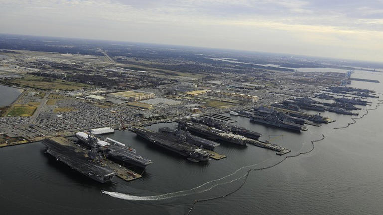 10 of the largest naval bases in the US, ranked by size