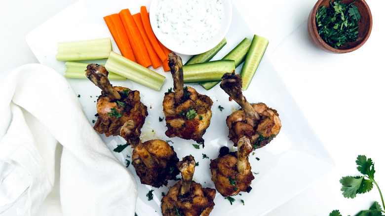 Tandoori-style chicken lollipop recipe