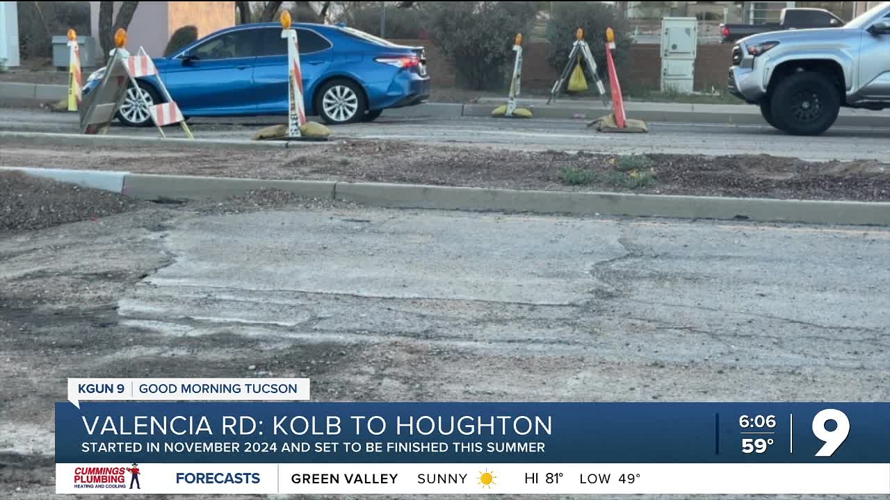 Tucson road work updates: Valencia and Sunset roads