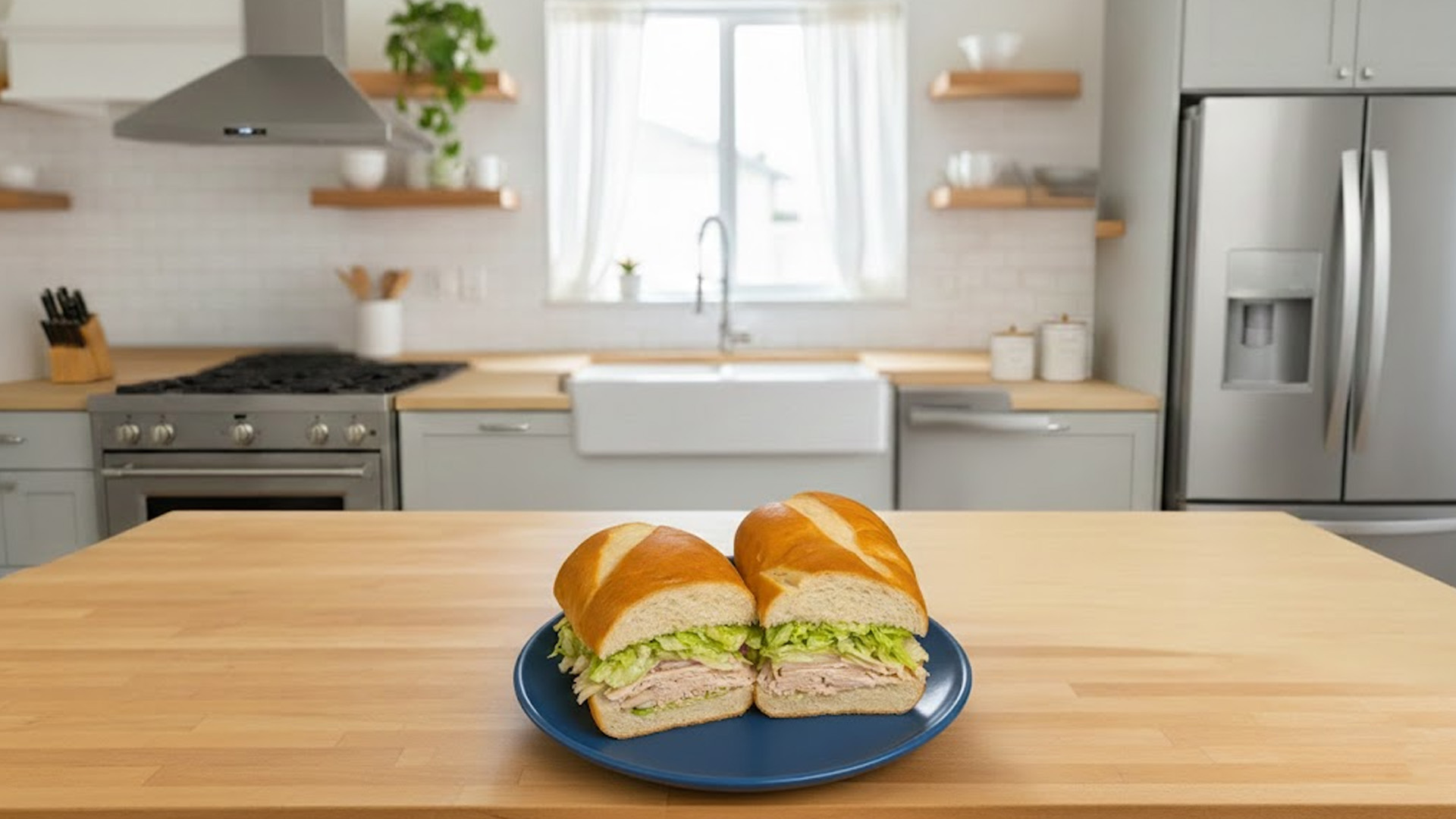 How to make a classic turkey and lettuce sandwich