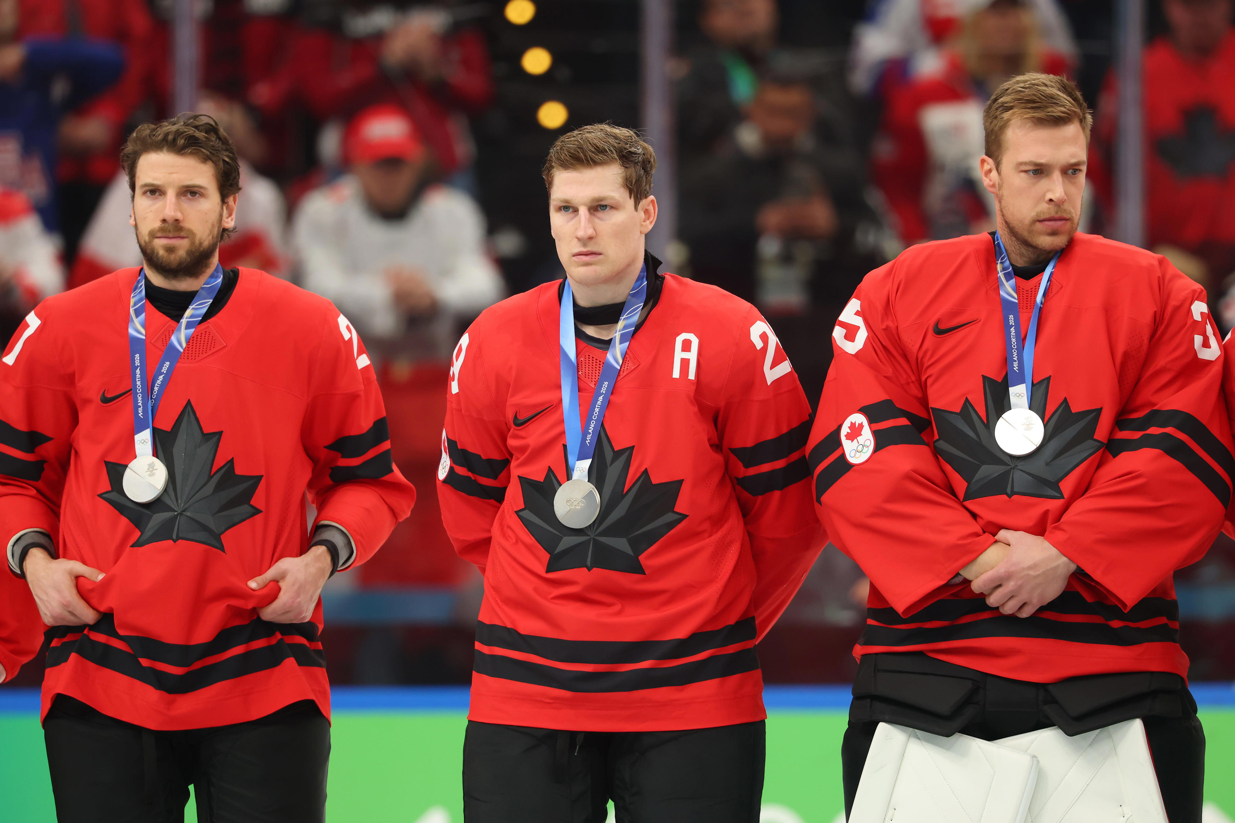 Nathan MacKinnon has priceless reaction to Olympic stuffed animal
