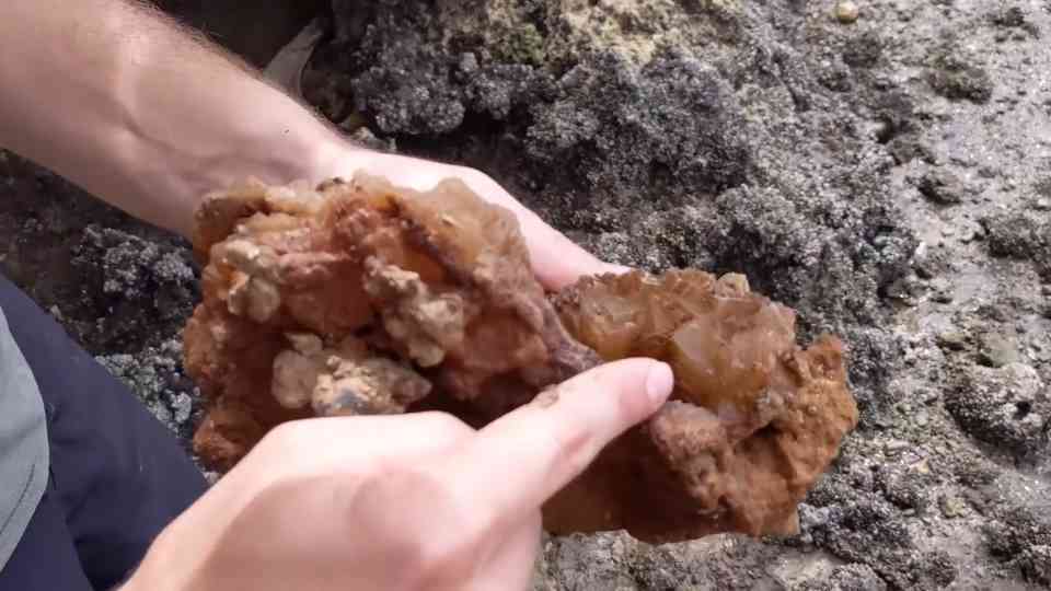They were fossil hunting and found this instead - crystals were the ...