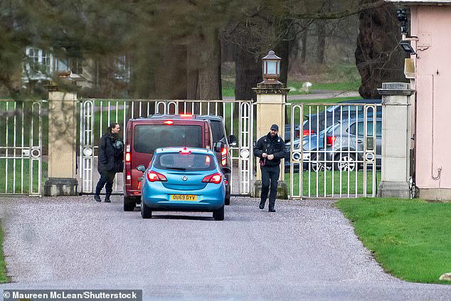 Two fire engines are spotted entering Sandringham estate where Andrew ...