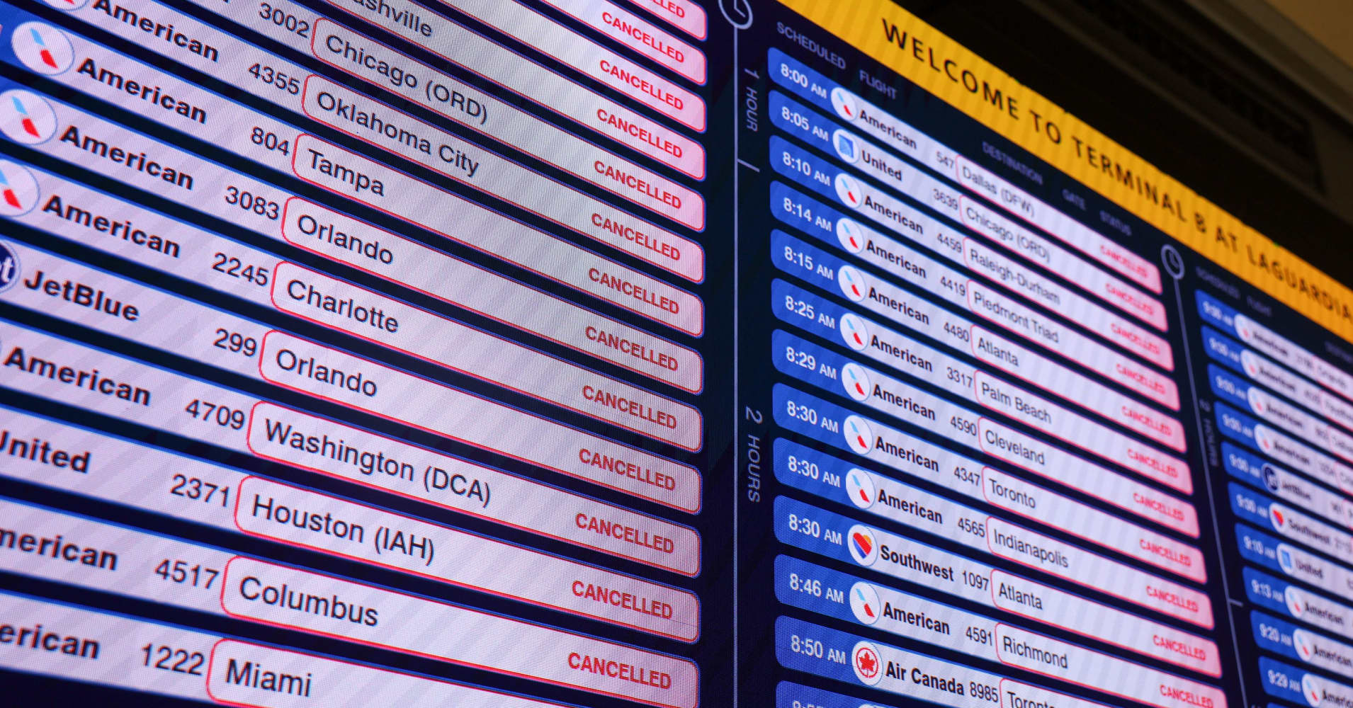 Blizzard cripples East Coast airports, with flights canceled through ...