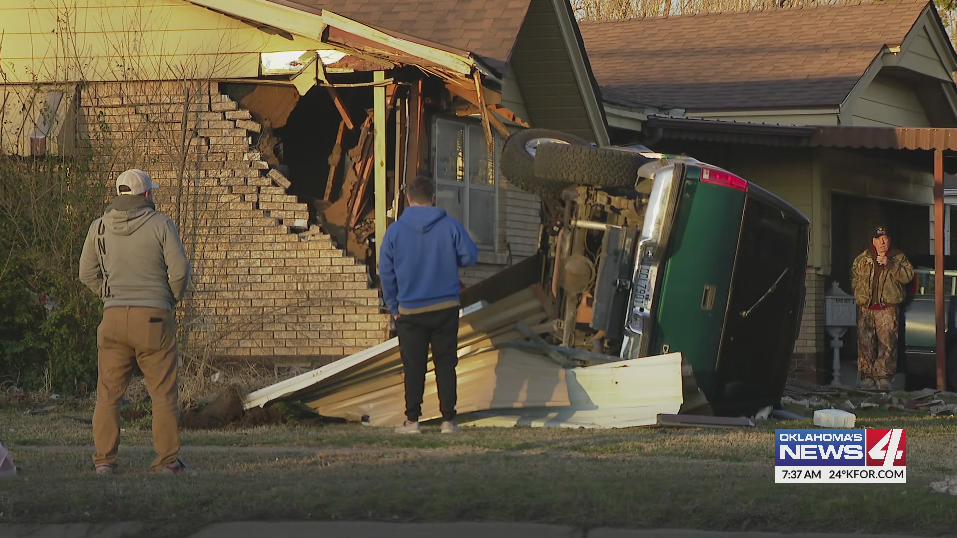 Car crashes into home in SW Oklahoma City
