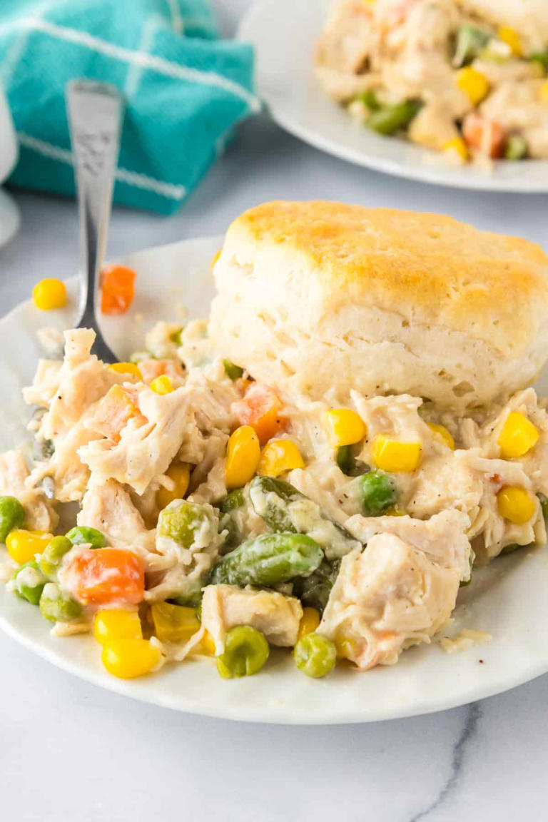 Biscuit chicken pot pie